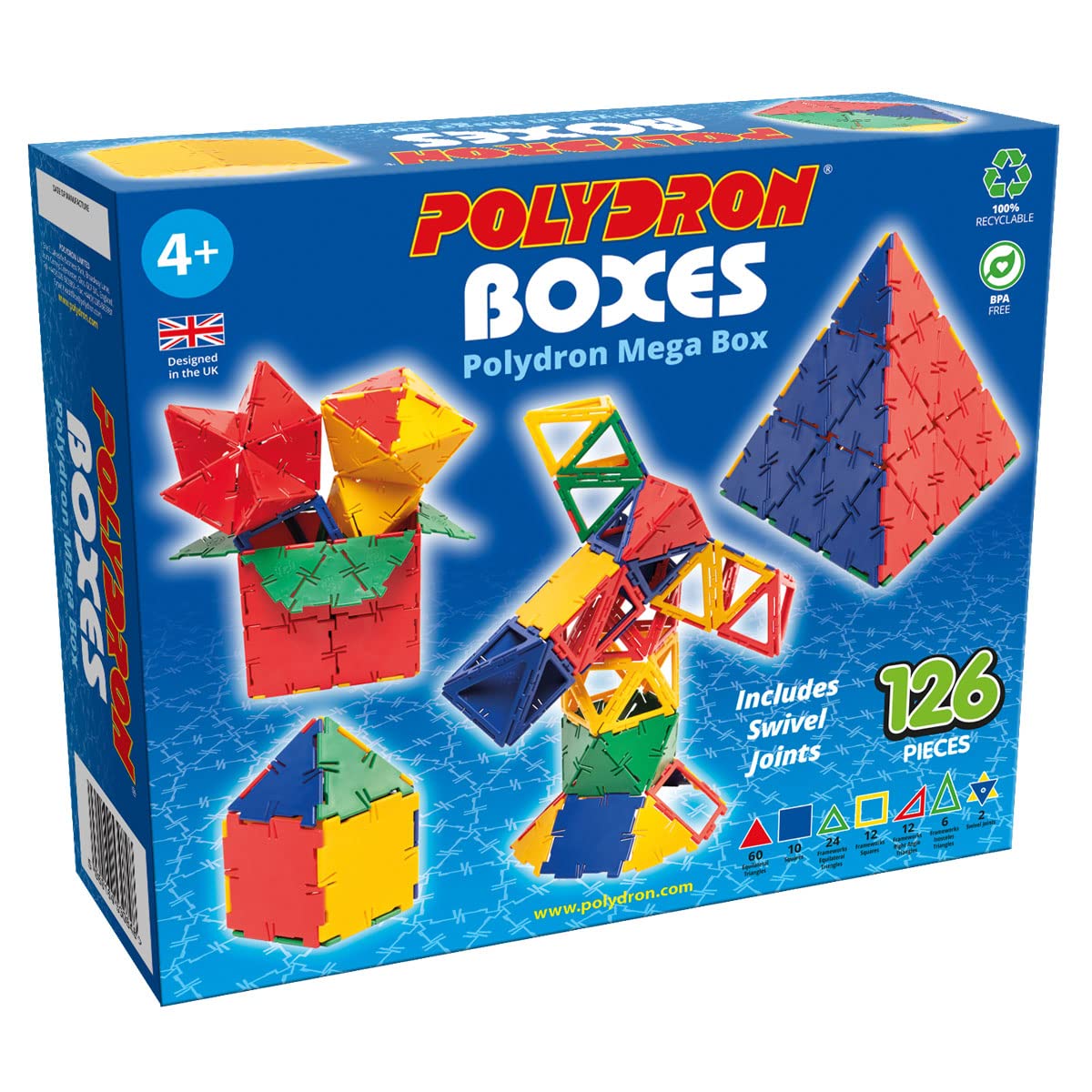 POLYDRON Mega Box Set 20-5003R 126 Pieces – Crafty Products Ltd
