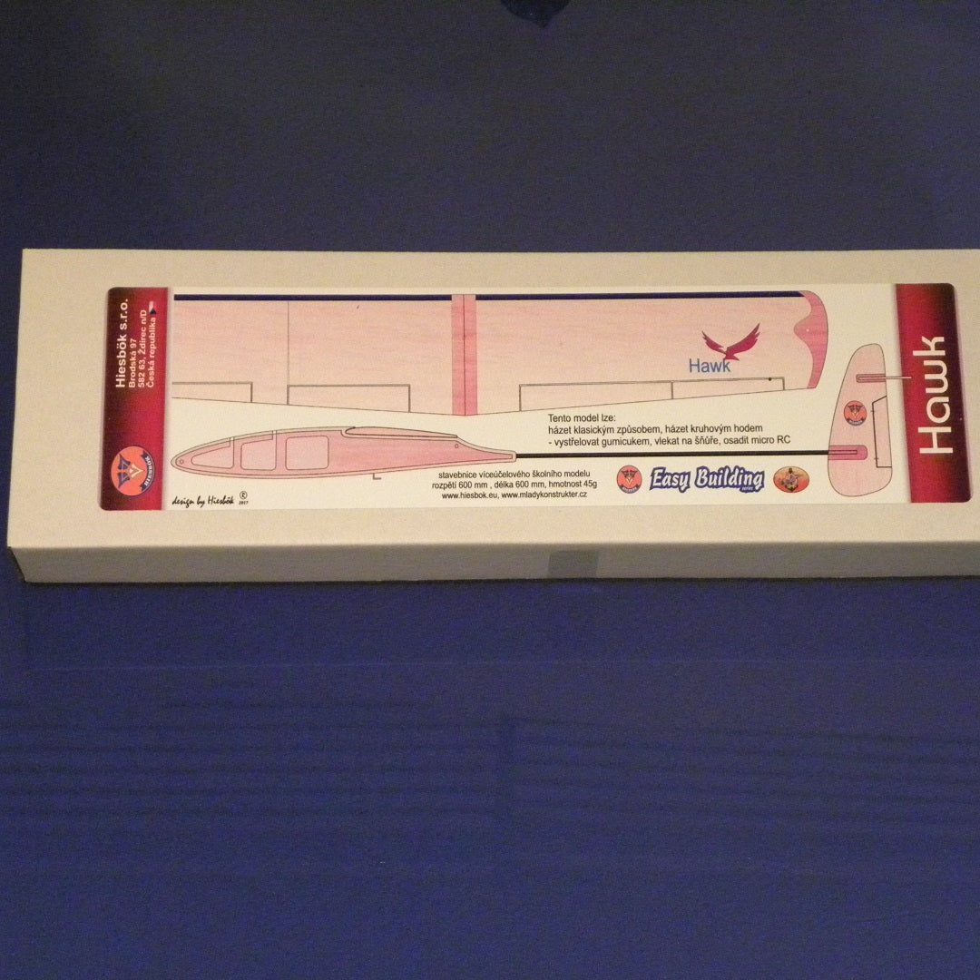 Hiesbok HAWK DLG Model Glider Kit 600mm wingspan – Crafty Products Ltd